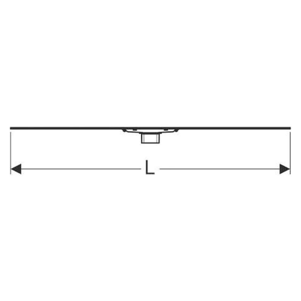 Geberit Duschrinne CleanLine 60 Edelstahl gebürstet 30–90 x 4,7 cm